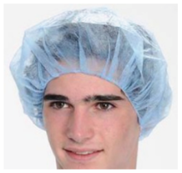 24" Bouffant Cap, Blue, 100/Unit | Crystalgen