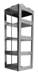 Vertical Freezer Racks for 3” Boxes, Config 1x5, 1/Case | Crystalgen