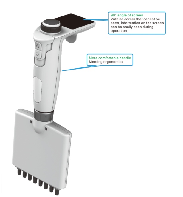 OnePipet8 - 8 Channel Electronic Pipette (5-100μL) | Crystalgen