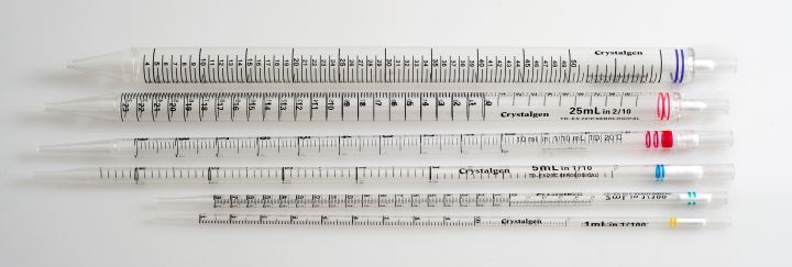 100mL Serological Pipettes, 50/Case | Crystalgen